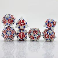 China Polyhedral Metal Hollow Dice RPG Role Playing DND Dungeons And Dragons Tabletop Game for sale