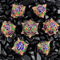 China Polyhedral Metal Hollow Dice RPG Role Playing DND Dungeons And Dragons Tabletop Game for sale