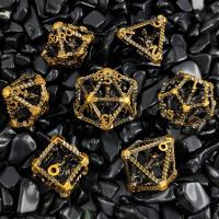 China Hollow Multi -Noodle Metal Dice Flying Dragon Dungeon And Dragon DND for sale