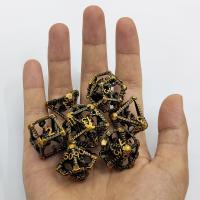 China Hollow Multi -Noodle Metal Dice Flying Dragon Dungeon And Dragon DND for sale