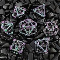 China Hollow Multi -Noodle Metal Dice Flying Dragon Dungeon And Dragon DND for sale