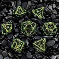 China Hollow Multi -Noodle Metal Dice Flying Dragon Dungeon And Dragon DND for sale