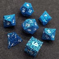 China Hollow Maze Metal Dice Set DND Krusu'S Call RPG Multi Faceted for sale