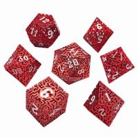 China Hollow Maze Metal Dice Set DND Krusu'S Call RPG Multi Faceted for sale