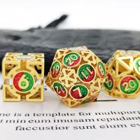China Arrow Hollow Metal Dice Suit Multi -Faceted DND Dungeon And Dragon for sale