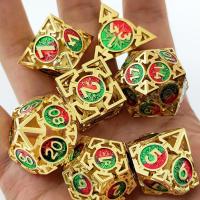 China Arrow Hollow Metal Dice Suit Multi -Faceted DND Dungeon And Dragon for sale