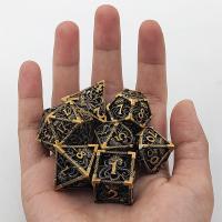 China Octopus Hollow Metal Multi Face Dice Set Budemen Dungeon And Dragon DND for sale