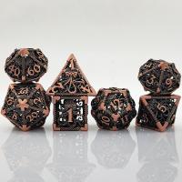 China Octopus Hollow Metal Multi Face Dice Set Budemen Dungeon And Dragon DND for sale