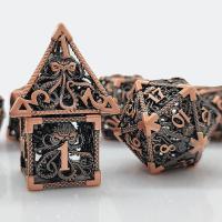 China Octopus Hollow Metal Multi Face Dice Set Budemen Dungeon And Dragon DND for sale