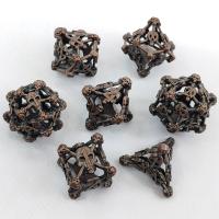 China Hollow Skull Multi  Face Metal Dice Set Dungeon And Dragon RPG#DND for sale