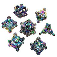 China Hollow Skull Multi  Face Metal Dice Set Dungeon And Dragon RPG#DND for sale