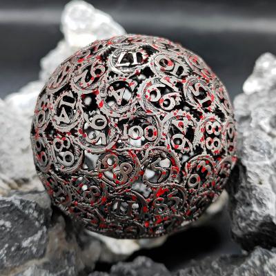 China Panlong Hollow 100D Metal Dice Set Dungeon And Dragon DND#RPG#COC for sale