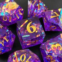 China Color Strip Multi Faceted Resin Dice Gate Dungeon And Dragon DND#COC for sale