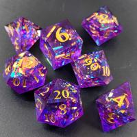China Color Strip Multi Faceted Resin Dice Gate Dungeon And Dragon DND#COC for sale