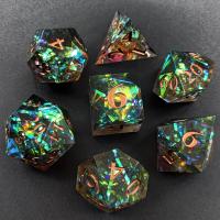 China Color Strip Multi Faceted Resin Dice Gate Dungeon And Dragon DND#COC for sale