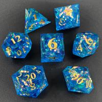 China Color Strip Multi Faceted Resin Dice Gate Dungeon And Dragon DND#COC for sale