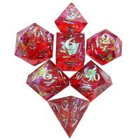 China Color Strip Multi Faceted Resin Dice Gate Dungeon And Dragon DND#COC for sale