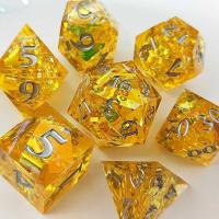 China Color Strip Multi Faceted Resin Dice Gate Dungeon And Dragon DND#COC for sale