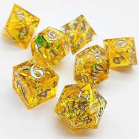 China Color Strip Multi Faceted Resin Dice Gate Dungeon And Dragon DND#COC for sale