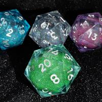 China 20D Single Resin Running Sand Dice Set Cruzu'S Call RPG#DND#Coc for sale