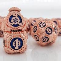 China Gear Metal Dice Set DND Dungeons And Dragons TRPG Polyhedral Dice D6 Table for sale