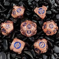 China Gear Metal Dice Set DND Dungeons And Dragons TRPG Polyhedral Dice D6 Table for sale