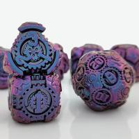 China Gear Metal Dice Set DND Dungeons And Dragons TRPG Polyhedral Dice D6 Table for sale