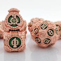 China Gear Metal Dice Set DND Dungeons And Dragons TRPG Polyhedral Dice D6 Table for sale