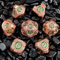 China Gear Metal Dice Set DND Dungeons And Dragons TRPG Polyhedral Dice D6 Table for sale