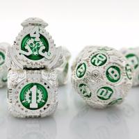 China Gear Metal Dice Set DND Dungeons And Dragons TRPG Polyhedral Dice D6 Table for sale