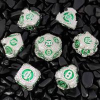 China Gear Metal Dice Set DND Dungeons And Dragons TRPG Polyhedral Dice D6 Table for sale