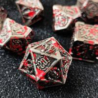 China Sword Metal RPG Dice Hand Polished Cruzu Dungeon And Long DND# for sale