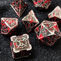China Sword Metal RPG Dice Hand Polished Cruzu Dungeon And Long DND# for sale