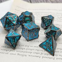 China Sword Metal RPG Dice Hand Polished Cruzu Dungeon And Long DND# for sale