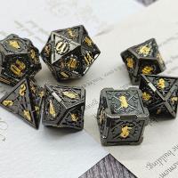 China Sword Metal RPG Dice Hand Polished Cruzu Dungeon And Long DND# for sale