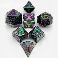China Sword Metal RPG Dice Hand Polished Cruzu Dungeon And Long DND# for sale