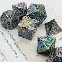 China Sword Metal RPG Dice Hand Polished Cruzu Dungeon And Long DND# for sale