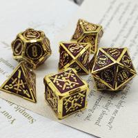China Sword Metal RPG Dice Hand Polished Cruzu Dungeon And Long DND# for sale