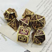 China Sword Metal RPG Dice Hand Polished Cruzu Dungeon And Long DND# for sale