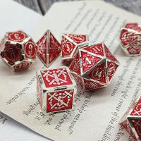 China Sword Metal RPG Dice Hand Polished Cruzu Dungeon And Long DND# for sale