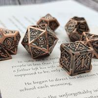China Sword Metal RPG Dice Hand Polished Cruzu Dungeon And Long DND# for sale