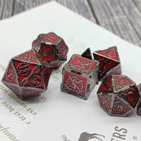 China Sword Metal RPG Dice Hand Polished Cruzu Dungeon And Long DND# for sale