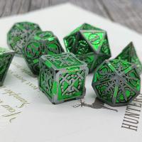 China Sword Metal RPG Dice Hand Polished Cruzu Dungeon And Long DND# for sale