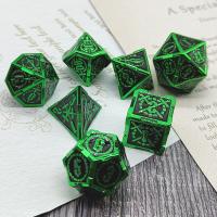 China Sword Metal RPG Dice Hand Polished Cruzu Dungeon And Long DND# for sale