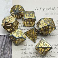 China Sword Metal RPG Dice Hand Polished Cruzu Dungeon And Long DND# for sale