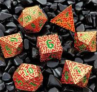 China Solid Maze Multi -Faceted Metal Dice DND#RPG Dungeon And Long Crusu for sale