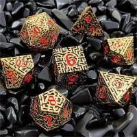 China Solid Maze Multi -Faceted Metal Dice DND#RPG Dungeon And Long Crusu for sale