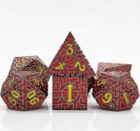 China Solid Maze Multi -Faceted Metal Dice DND#RPG Dungeon And Long Crusu for sale