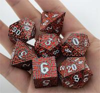 China Solid Maze Multi -Faceted Metal Dice DND#RPG Dungeon And Long Crusu for sale