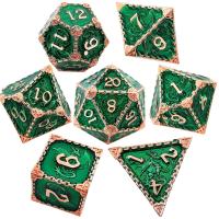 China Multi -Faceted Metal RPG Dice Flying Dragon Solid Smooth Dragon DND for sale